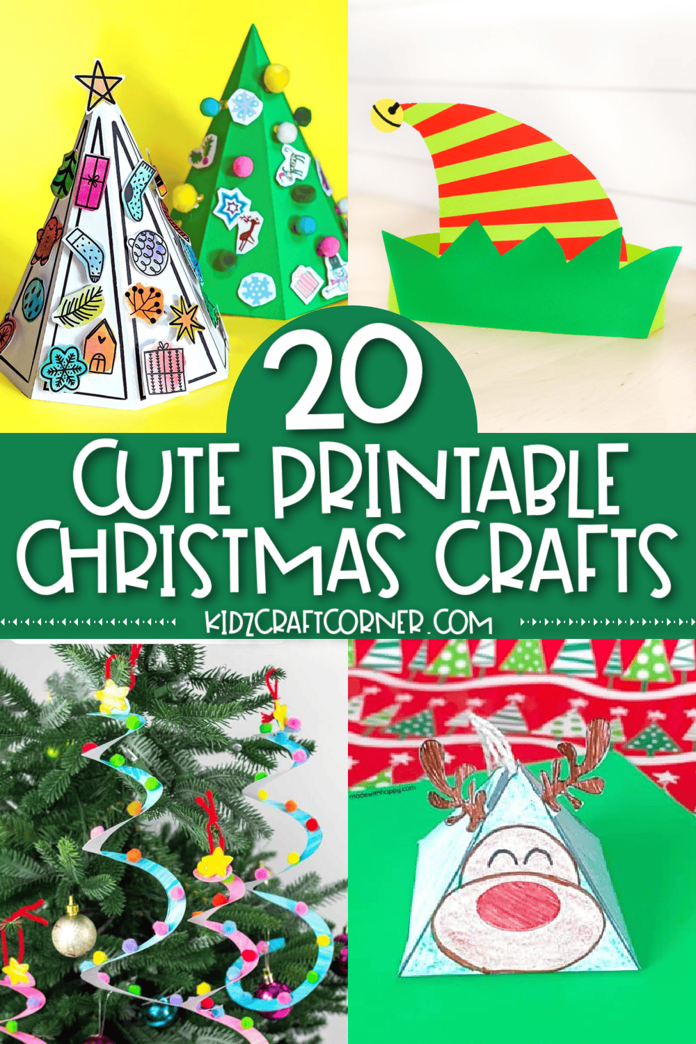 20 Free Printable Christmas Crafts Kids Can Make