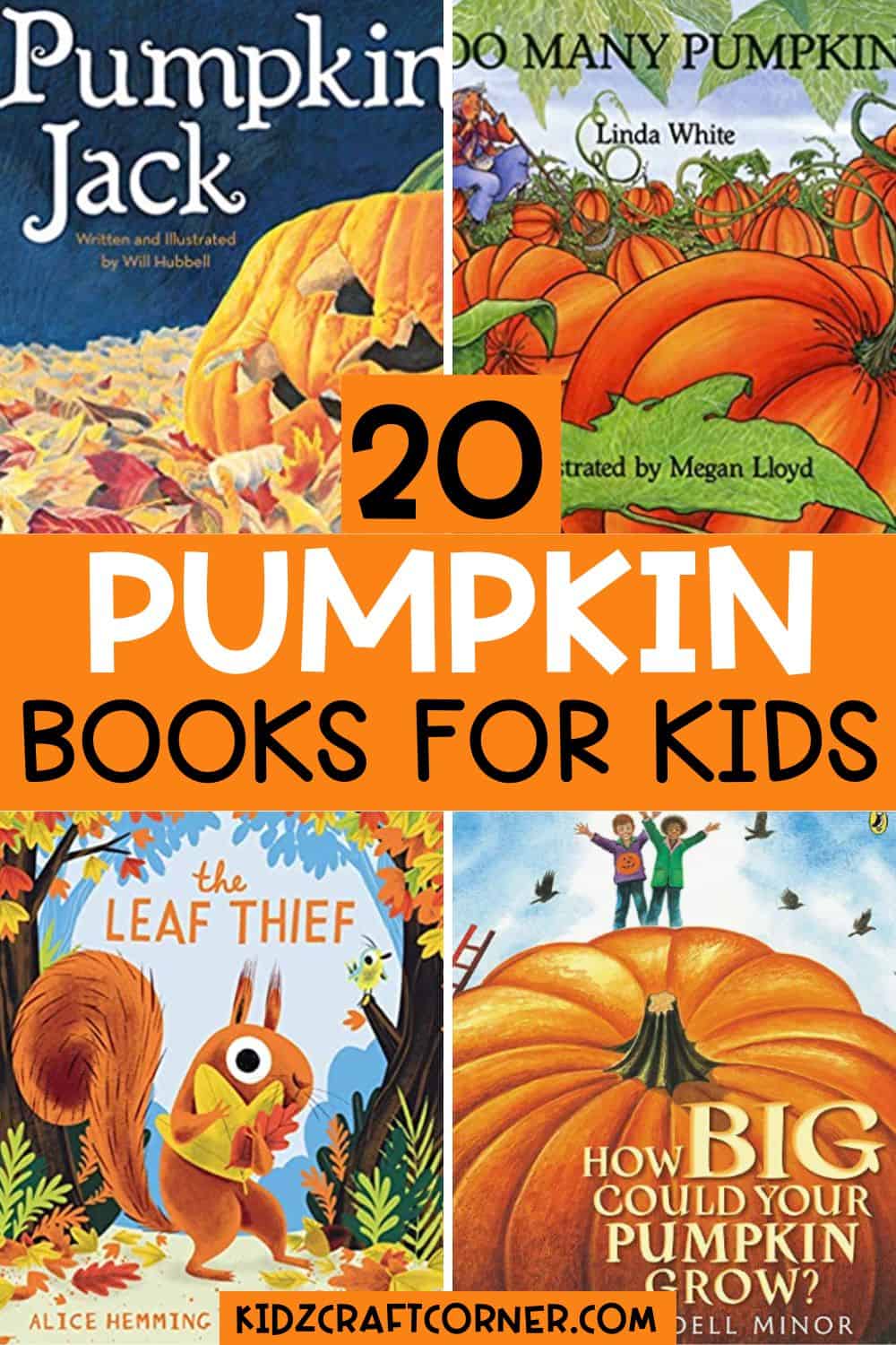 20 Pumpkin Themed Books Your Kids Will Love - Kidz Craft Corner