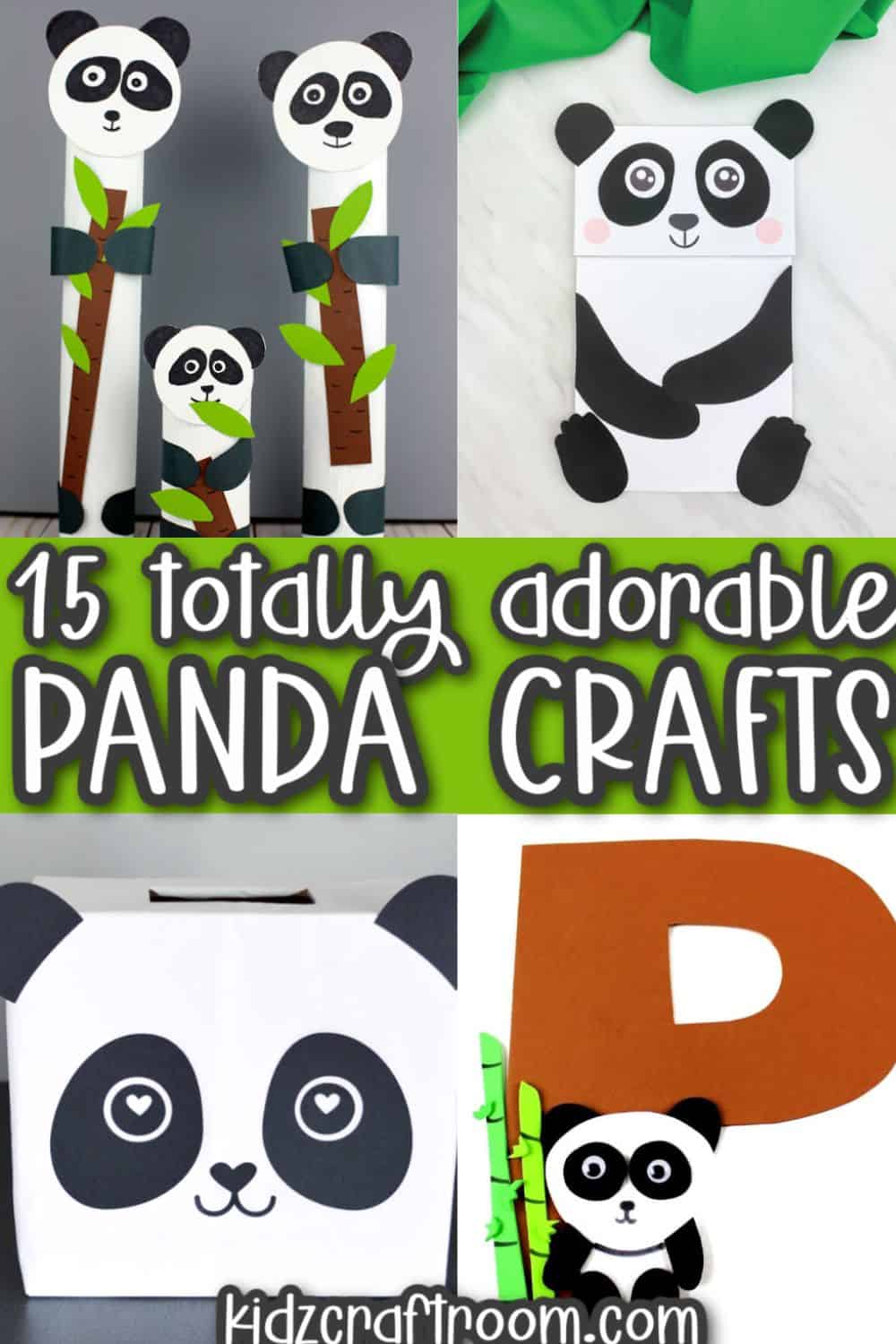 15 Totally Adorable Panda Crafts for Kids - Kidz Craft Corner