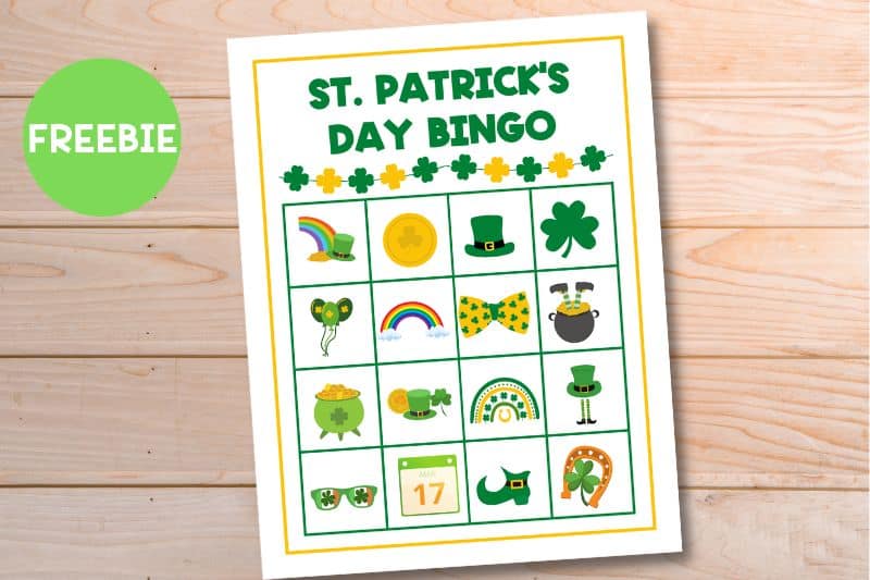 Free Saint Patrick's Day Bingo Printables - Kidz Craft Corner