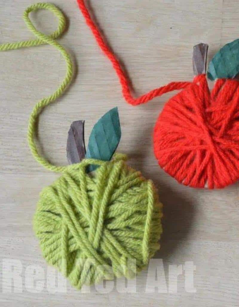 17 Festive Apple Crafts for Preschoolers - Kidz Craft Corner