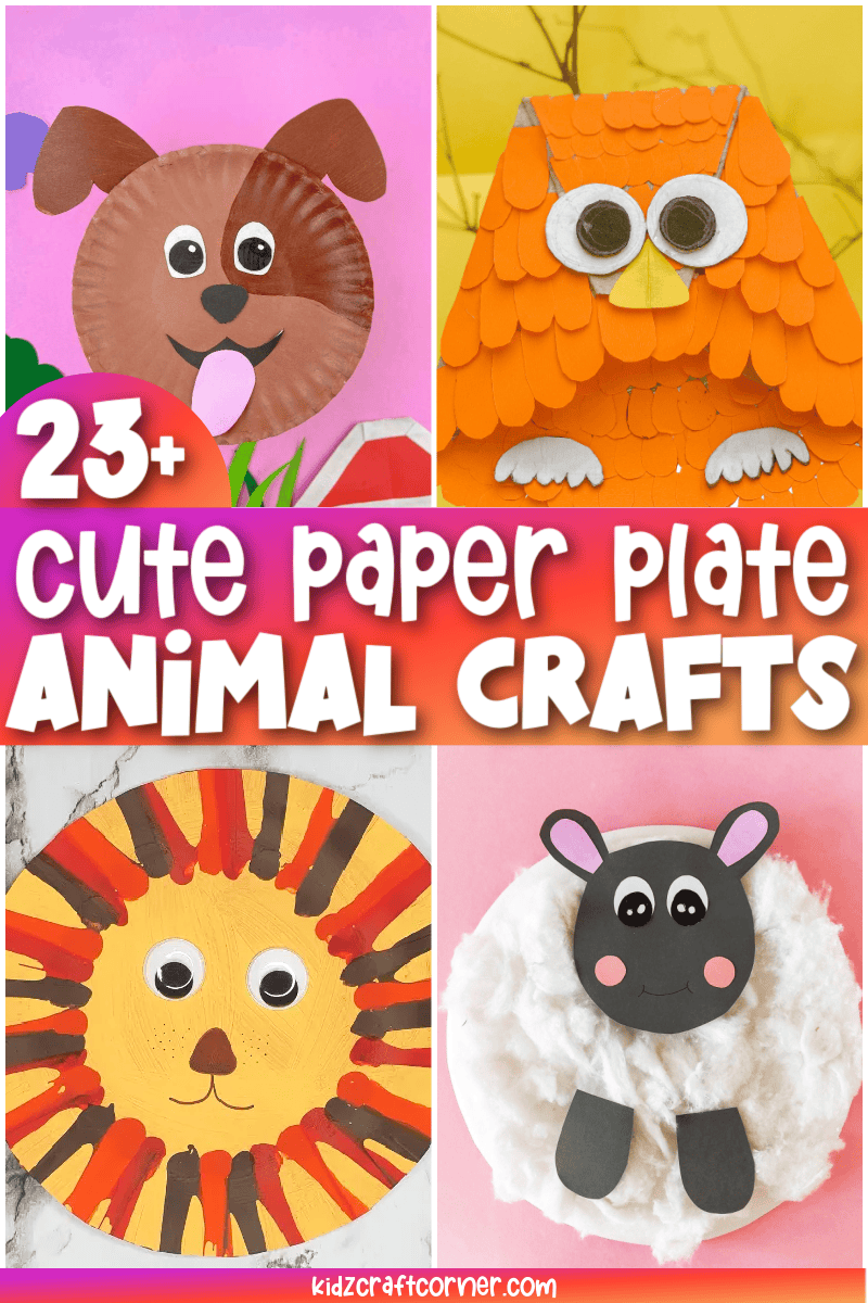 23 Paper Plate Animal Crafts for Kids