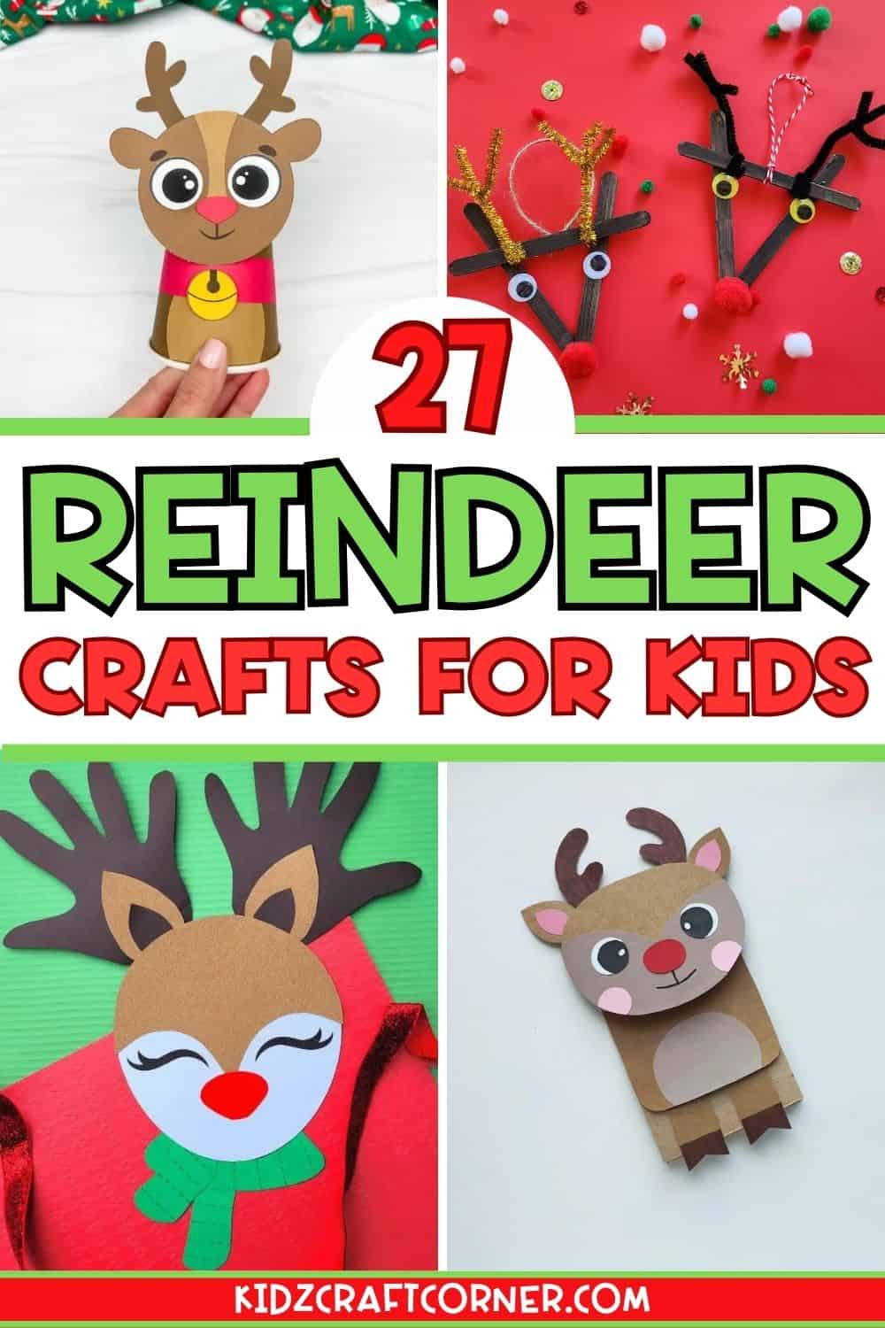 27 Easy Reindeer Crafts for Kids to Make This Holiday Season