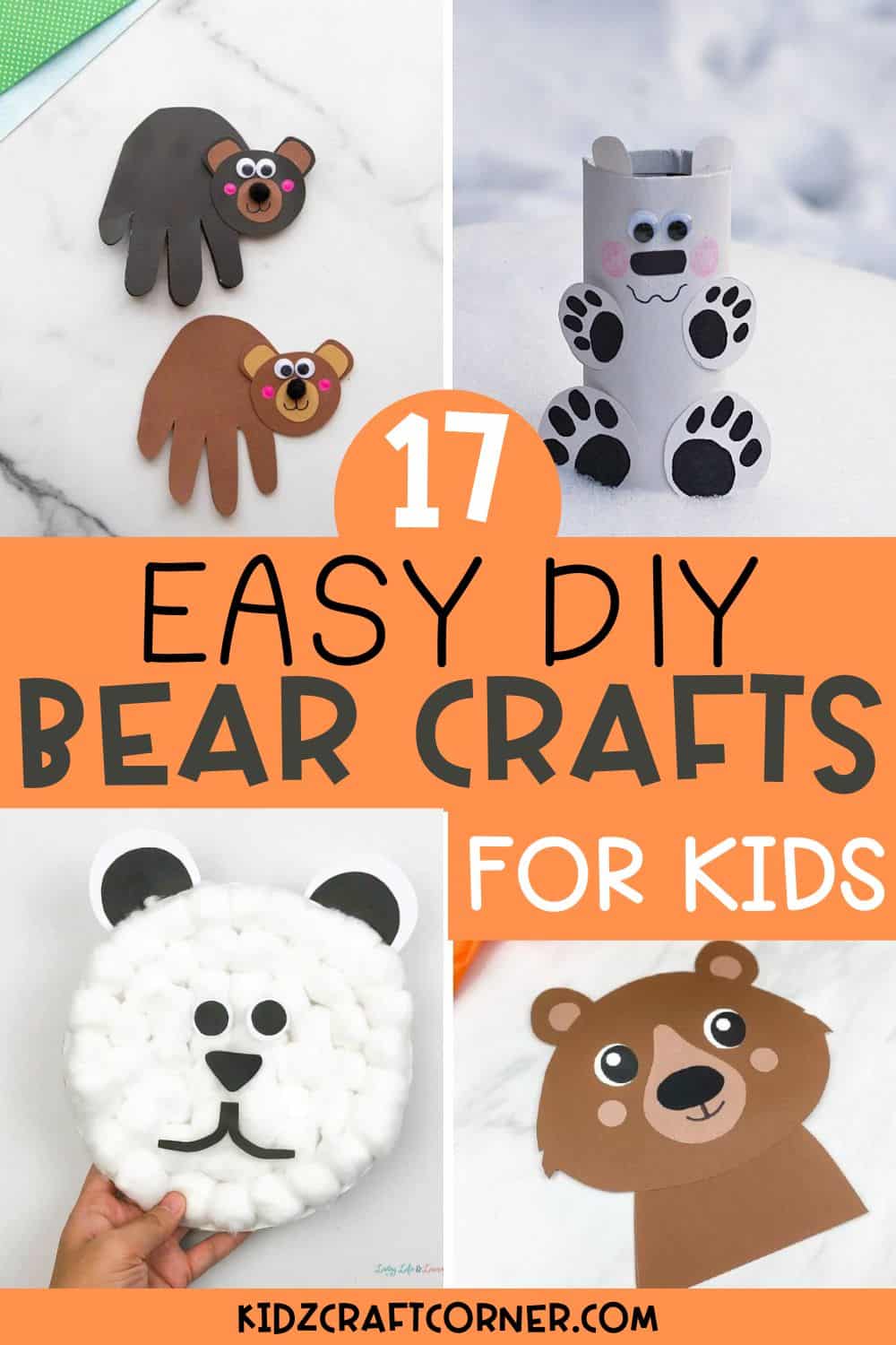 17 Fun Bear Crafts for Preschoolers and Beyond - Kidz Craft Corner
