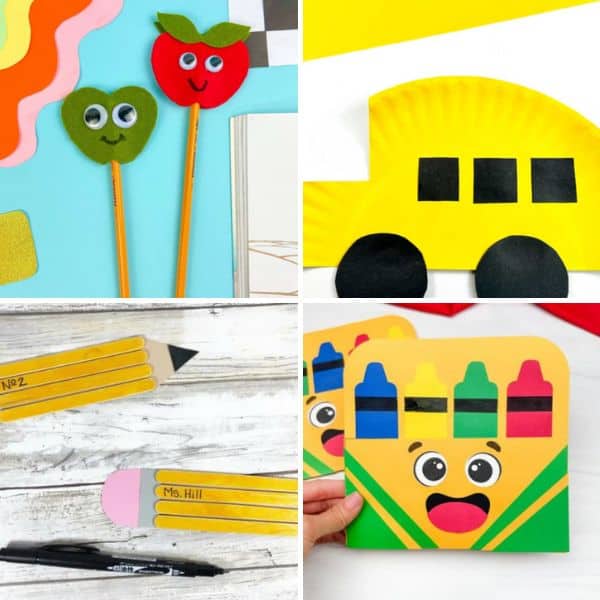 19 Easy Back to School Crafts for Kids - Kidz Craft Corner