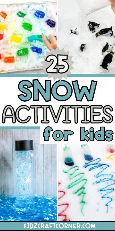 25 Indoor Snow Activities for Kids - Kidz Craft Corner