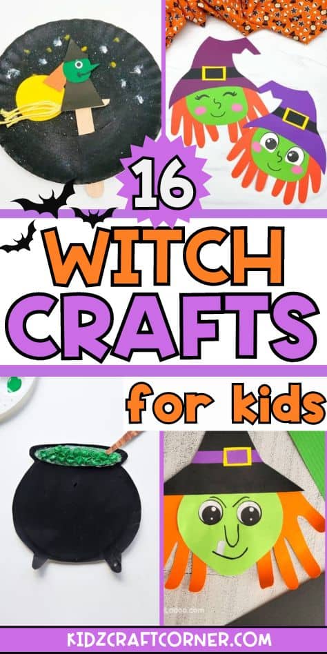 16 Easy Witch Crafts for Kids - Kidz Craft Corner