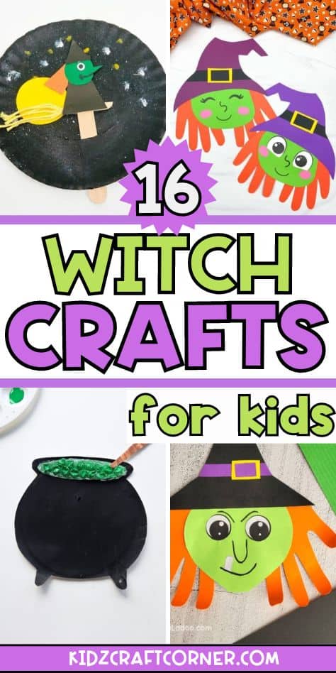 16 Easy Witch Crafts for Kids - Kidz Craft Corner