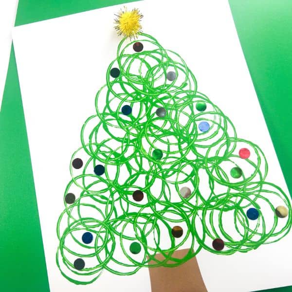 Festive Paper Roll Christmas Tree Craft for Kids - Kidz Craft Corner