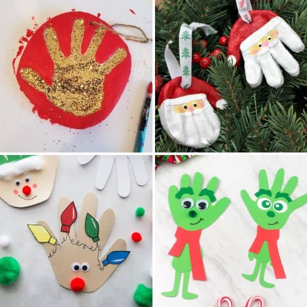 21 Cute Christmas Handprint Crafts for Kids - Kidz Craft Corner