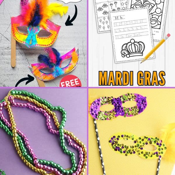 10 Mardi Gras Crafts for Kids of All Ages - Kidz Craft Corner
