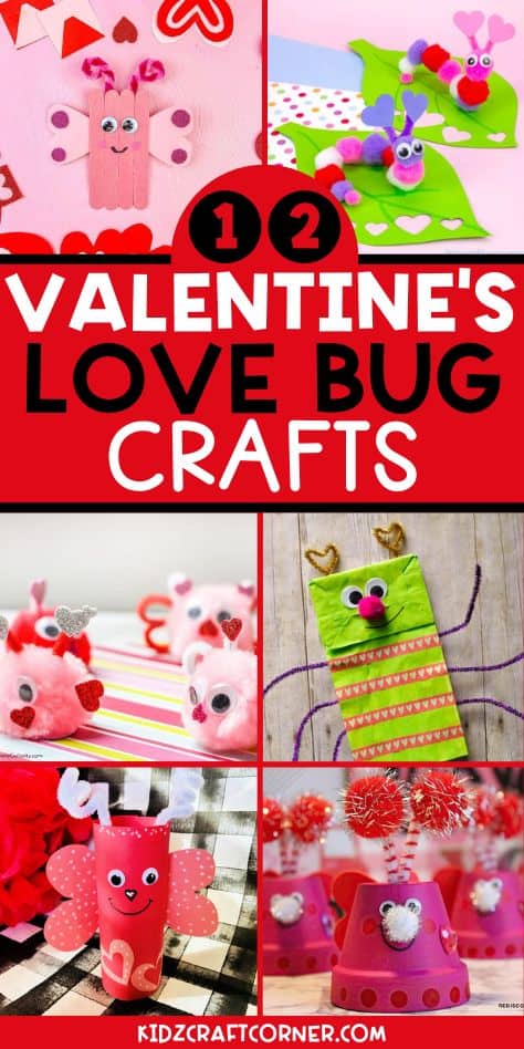 13 Valentine's Love Bug Crafts for Kids