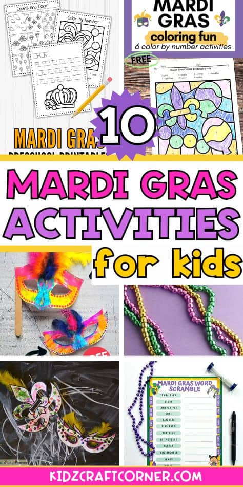 10 Mardi Gras Crafts for Kids of All Ages - Kidz Craft Corner
