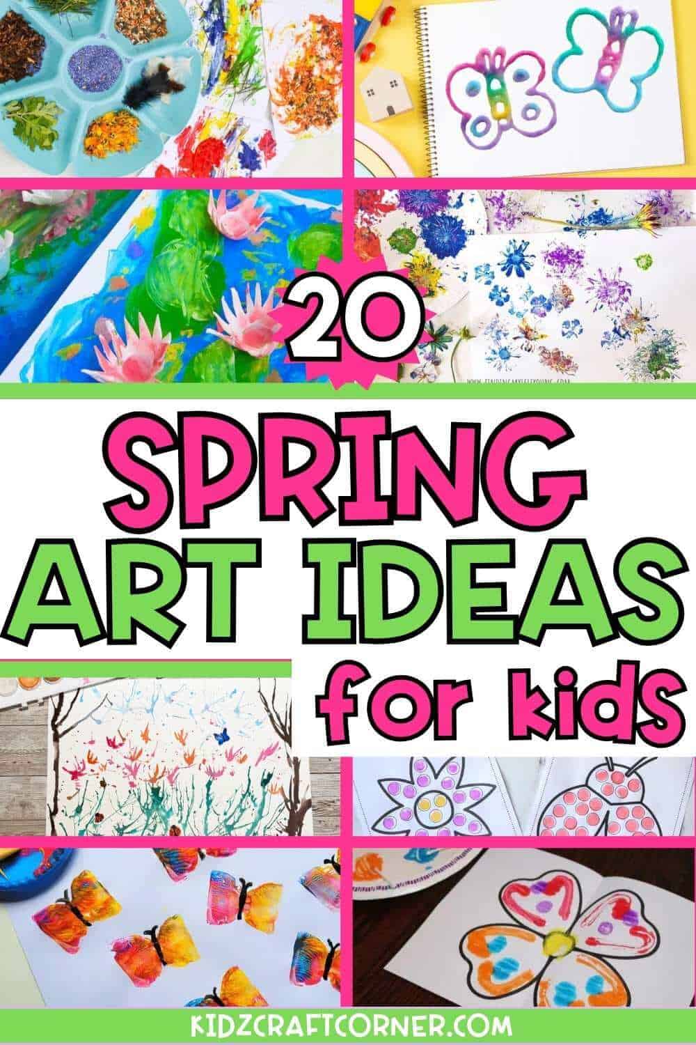 20 Easy Spring Art Projects for Kids to Make & Enjoy - Kidz Craft Corner