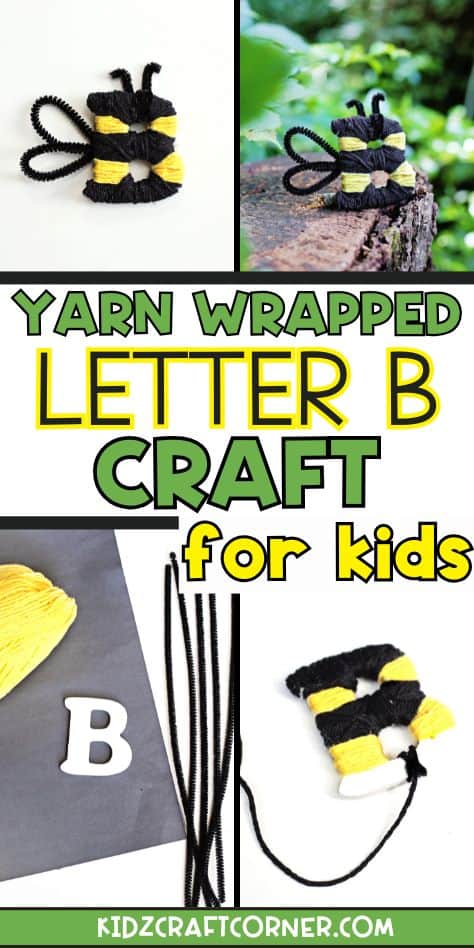 Yarn Wrapped Letter B Craft: A Fun Alphabet Activity