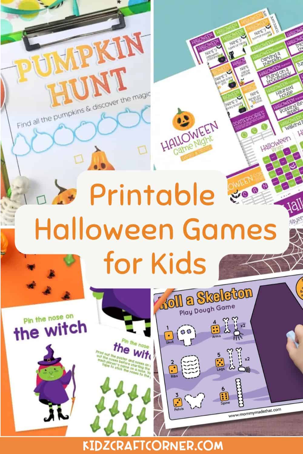 20 Free Printable Halloween Games for Kids - Kidz Craft Corner